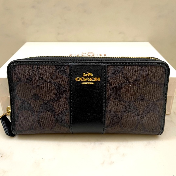 Coach | Bags | Coach Large Logo Wallet | Poshmark